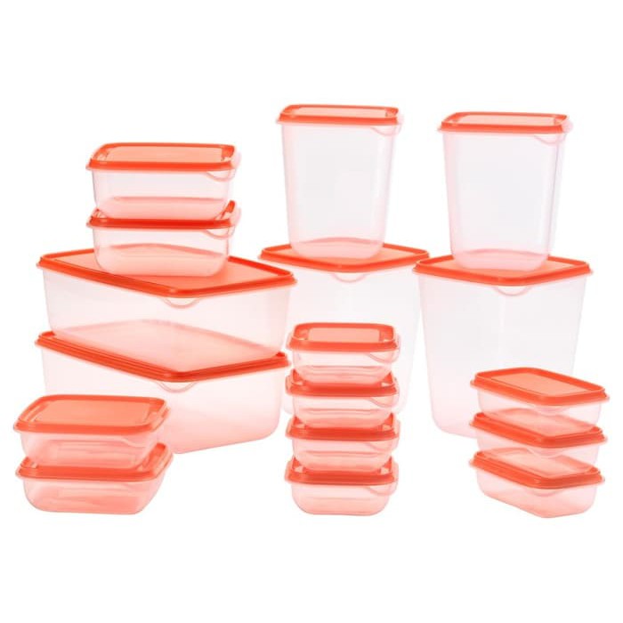 Jual "ikea pruta set 17 pcs / orange / wadah tempat makan /" | Shopee Indonesia