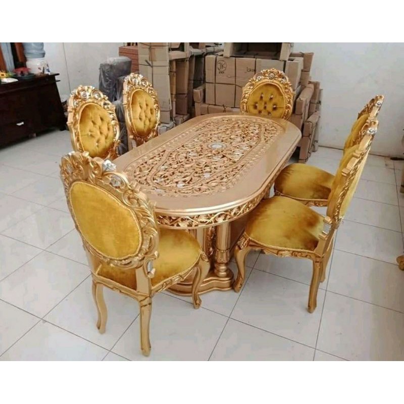 Jual MEJA MAKAN LOIS K.6, KURSI LOIS, KURSI MANTEN LOIS, SET MEJA KURSI ...