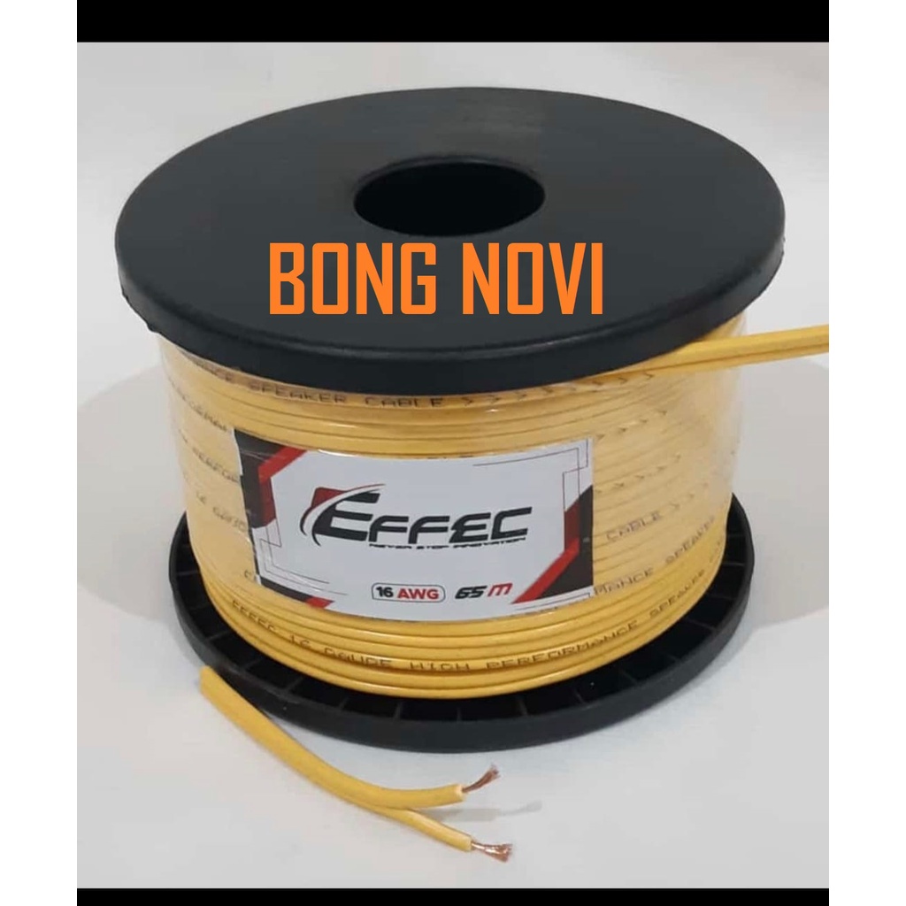 Jual Kabel 16 AWG Effec 1 Roll 65M - Kabel Speaker subwoofer EFFEC 16 ...