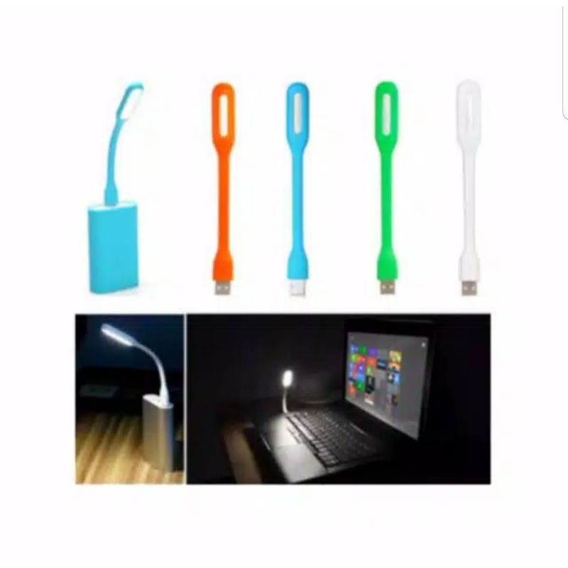 Jual Lampu Baca Belajar LED Sikat USB Flexible Lentur Bisa Menggunakan ...