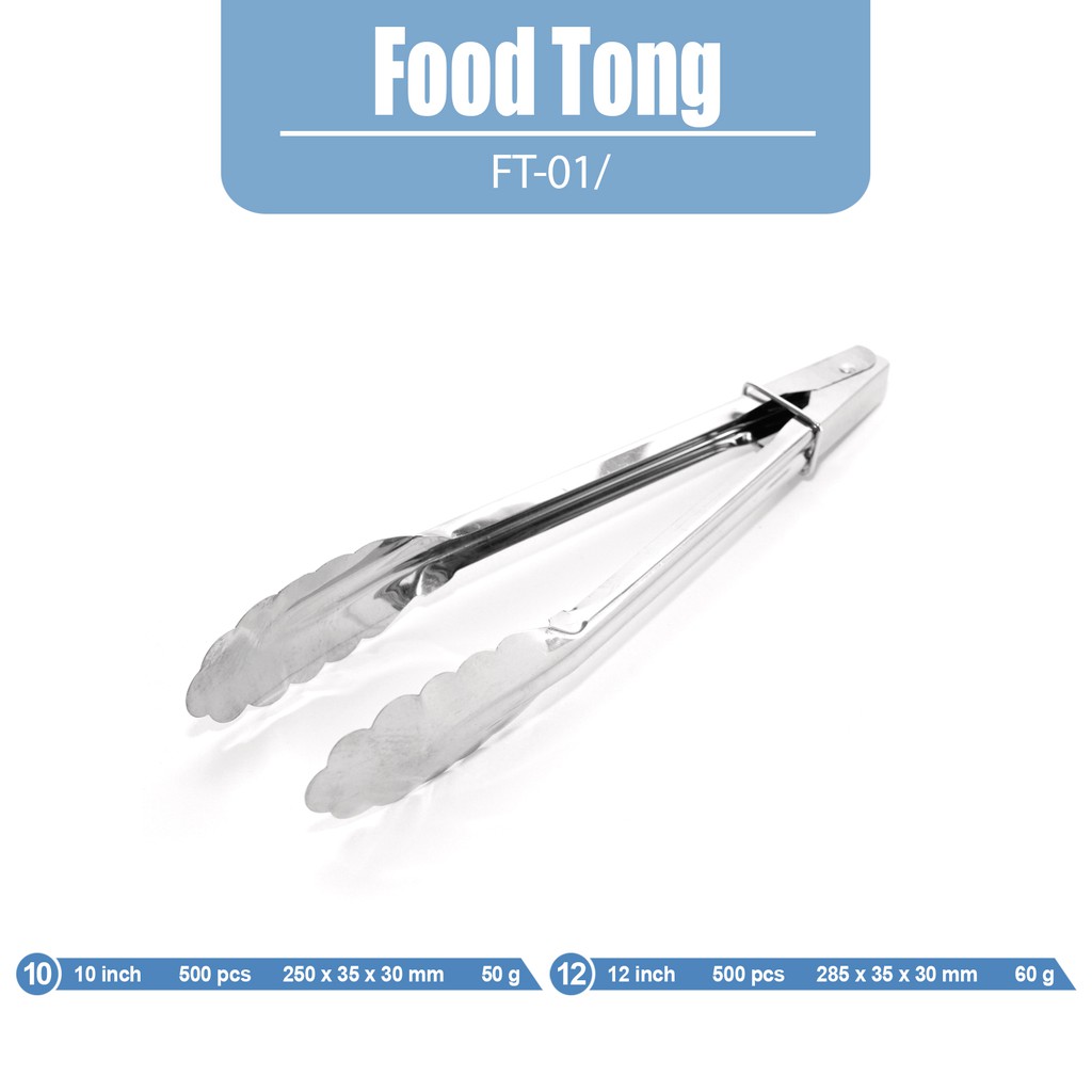 Jual CaTalina Food Tong Penjepit Capit Makanan Stainless | Shopee Indonesia