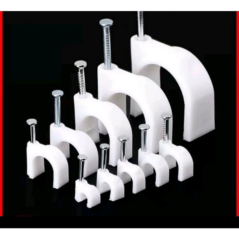 Jual Klem Kabel paku beton / clam cable NEw YAN | Shopee Indonesia