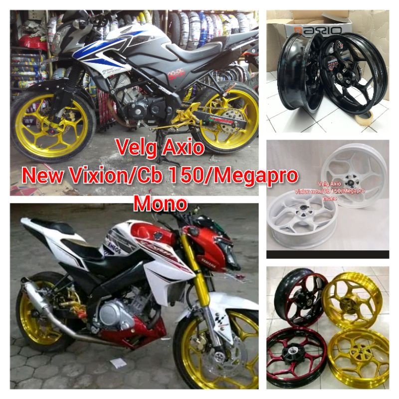 Jual Velg Axio New Vixion R old Cb 150 Megapro Mono Verza Lebar 3.0 4.5 inchi Roda Pelek Velk ...