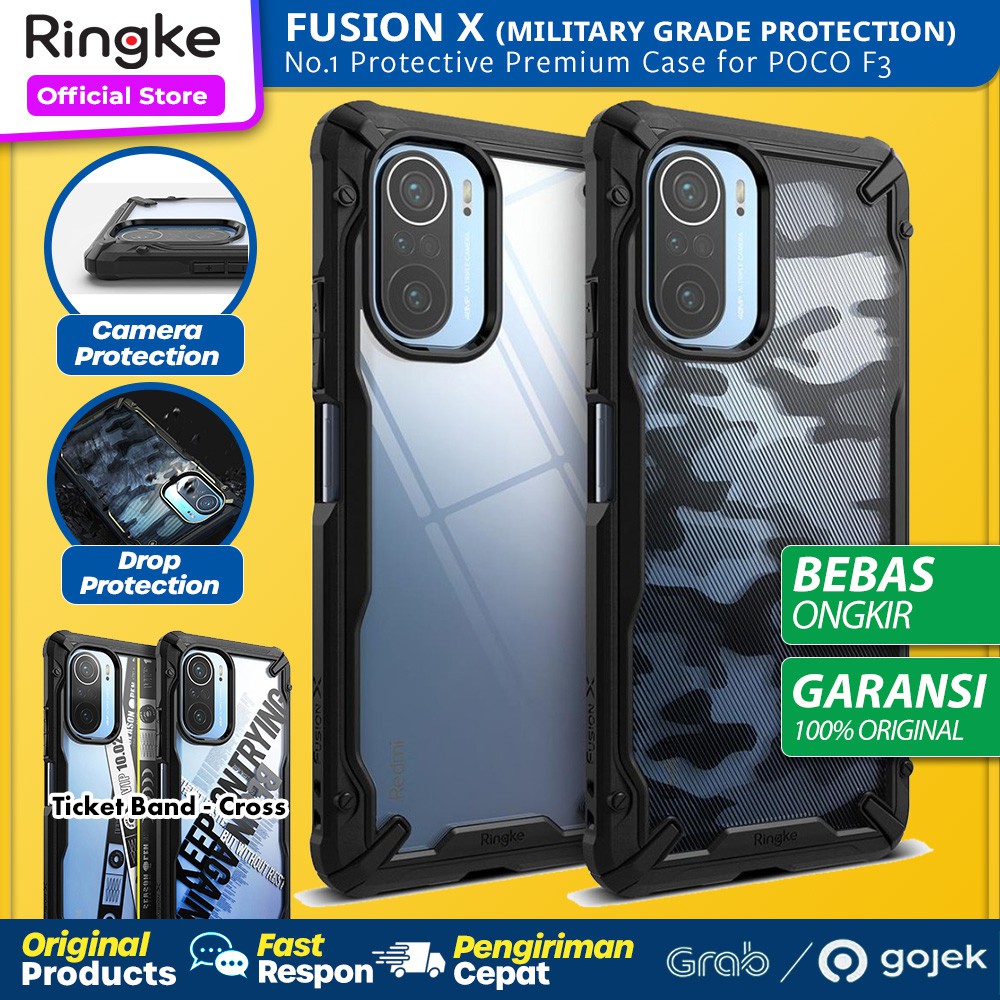 Jual Case Xiaomi Poco F3 Ringke Fusion X Casing | Shopee Indonesia