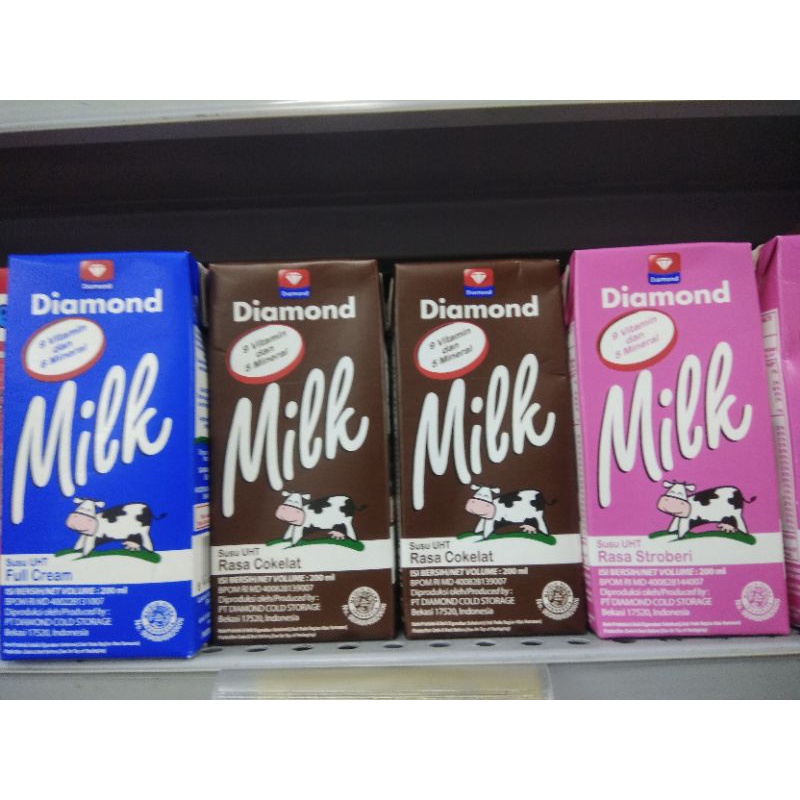 Jual Susu UHT Diamond 200ml (24pc) | Shopee Indonesia