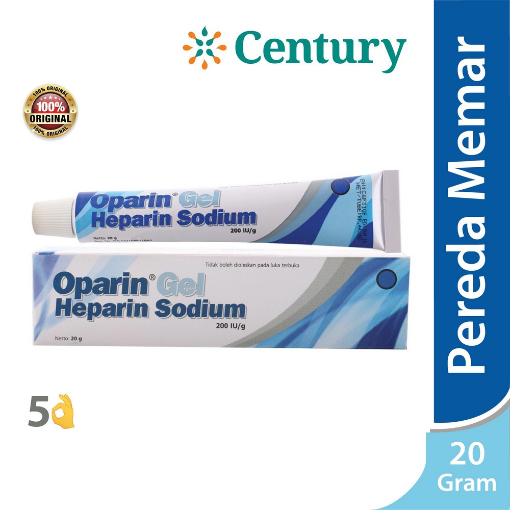 Jual Oparin Gel 20gr / Heparin Sodium / Pembekuan Darah / Cedera ...