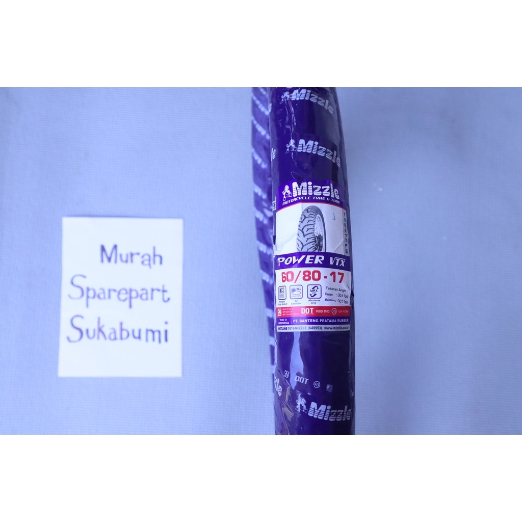 Jual BAN LUAR MIZZLE 60/80-17 60 80 17 POWER VTX TUBETYPE | Shopee ...