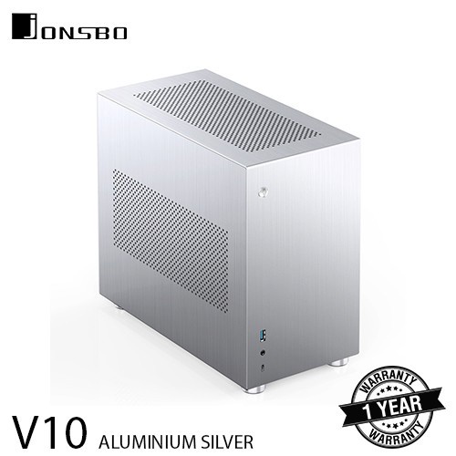 Jual JONSBO CASE V10 SILVER ALUMINIUM MINI ITX | Shopee Indonesia