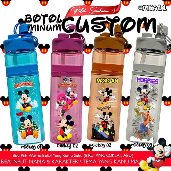 Jual Botol Minum Custom Anak tema MICKEY MOUSE | Shopee Indonesia