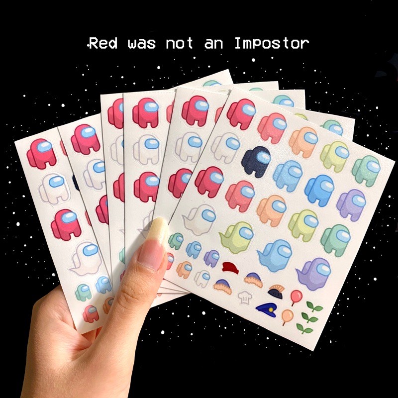 Jual Among Us stickers ( Sticker Among Us Sticker Bujo Sticker ...