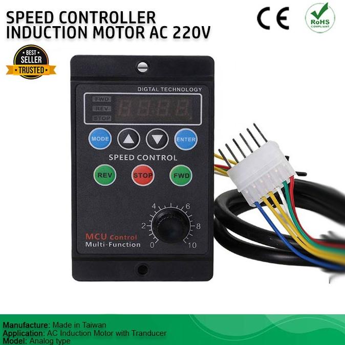 Jual Digital speed controller motor AC 1 phase 220V 400 Watt | Shopee ...