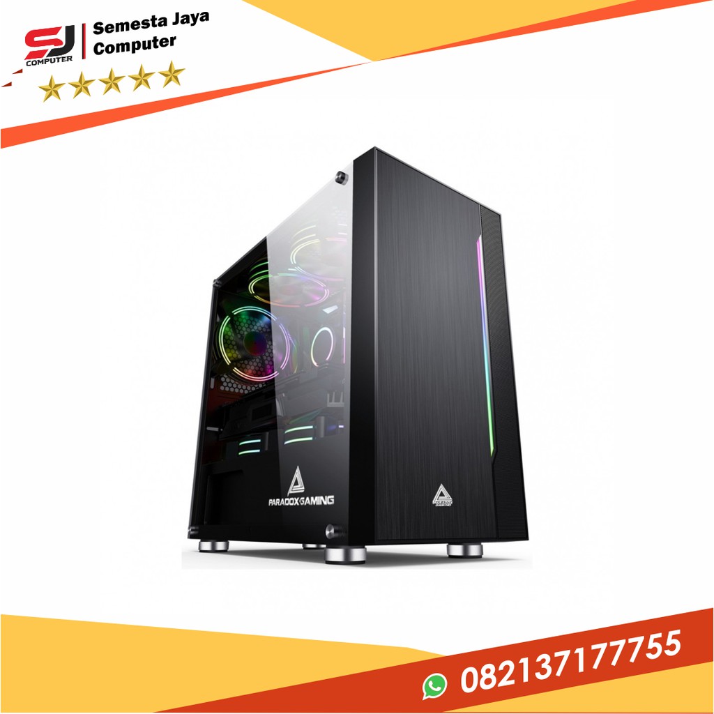 Jual CASING Paradox Gaming Dragon Slayer White ( 3 RGB fan ) | Shopee ...
