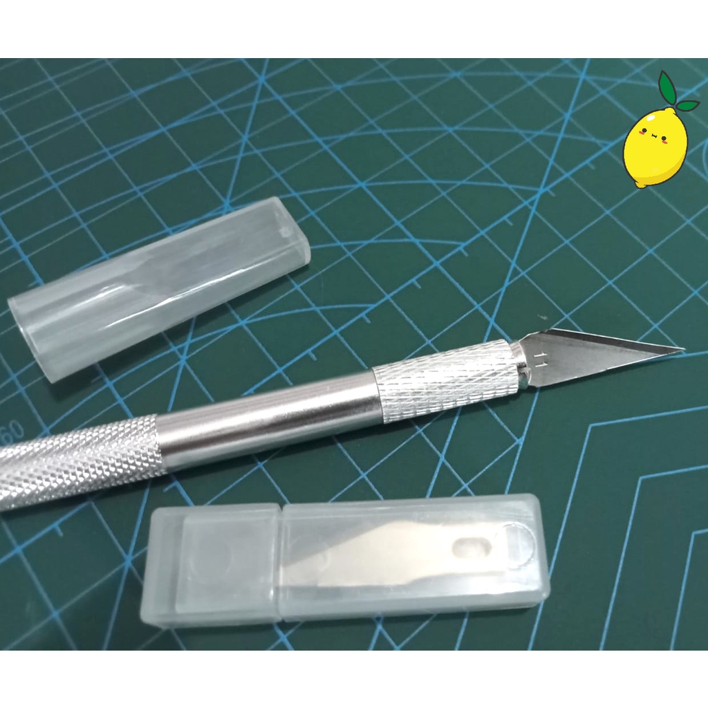 Jual Cutter Pen / Craft Knife / Hobby Knife (+ Pisau Refill 5 pcs ...