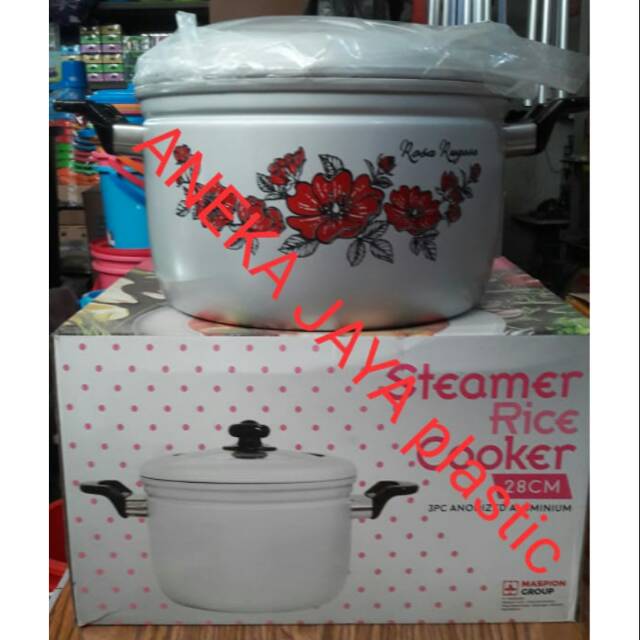 Jual Panci Kukusan / Panca Guna / Steamer Rice Cooker Alumunium Maspion ...