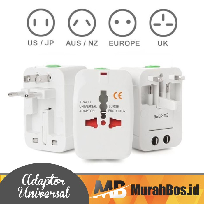 Jual 677 Universal Travel Adaptor / Colokan Adapter International (EU ...