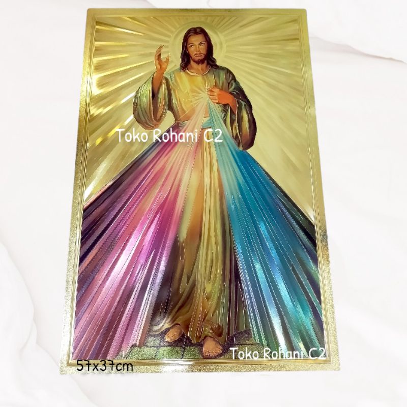 Jual Poster Yesus Kerahiman 38x58cm (Sedang) - Poster Hologram - Poster ...