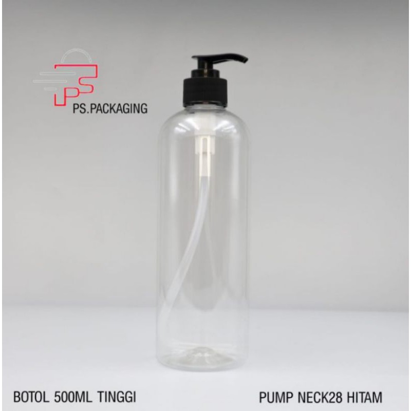 Jual BOTOL PUMP 500 ML TINGGI / BOTOL POMPA 500 ML / BOTOL KEMASAN SABUN CAIR,HANDSANITIZER ...