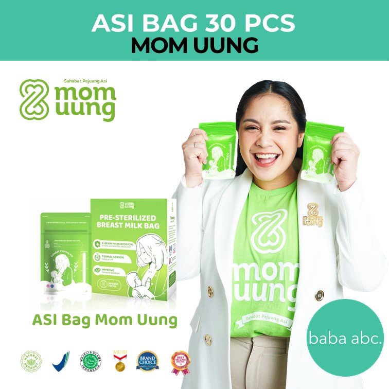 Jual Mom Uung Breast Milk Storage Bags Kantong ASI Bag 100 ml Isi 30 ...