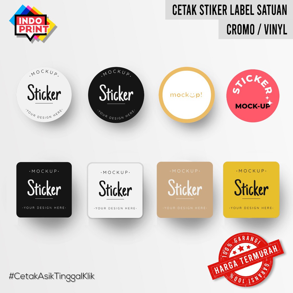 Jual IDN PRINT - Cetak Murah Stiker Label Satuan | Cromo / Vinyl ...