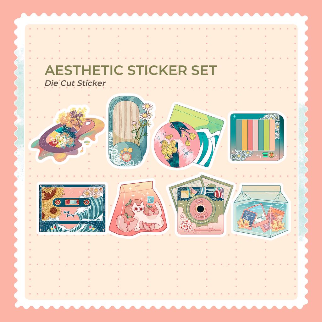 Jual Aesthetic Sticker Set (Die Cut) | Shopee Indonesia