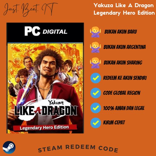 Jual Yakuza Like A Dragon Legendary Hero Edition Pc Steam Games Global