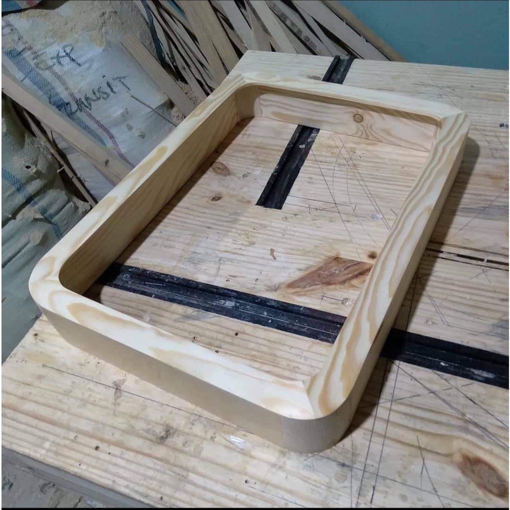 Jual Bingkai Mahar 30x40 | Pigur Bentuk Kotak Sudut Lengkung | Pigura ...