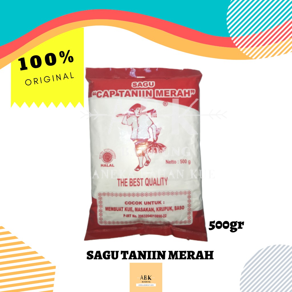 Jual TEPUNG SAGU CAP TANIIN MERAH / SAGU TANIN MERAH 500 GR | Shopee ...