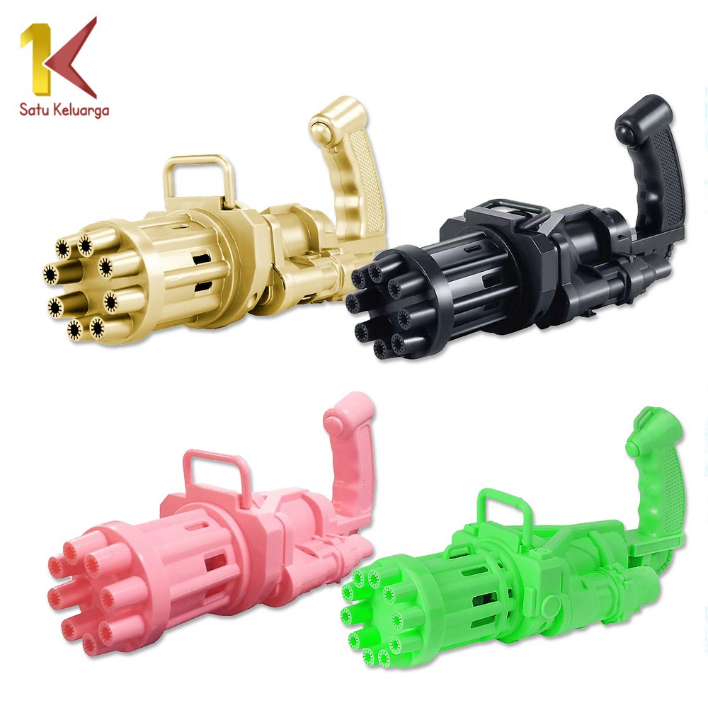 Jual Satu Keluarga Mainan Bubble Gun M197 Gelembung Sabun Anak Buble ...