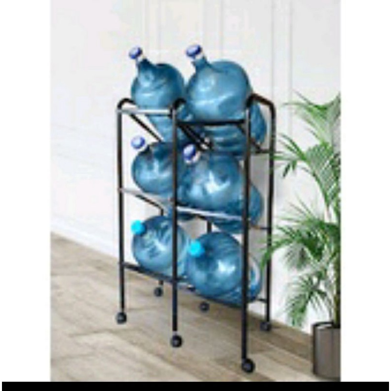 Jual rak galon susun 6 double penyimpanan air rak galon murah rak galon ...