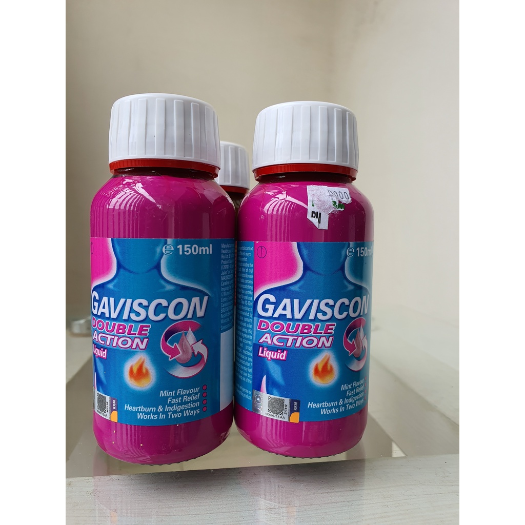 Jual Gaviscon double action Liquid 150 ml Original 100% | Shopee Indonesia