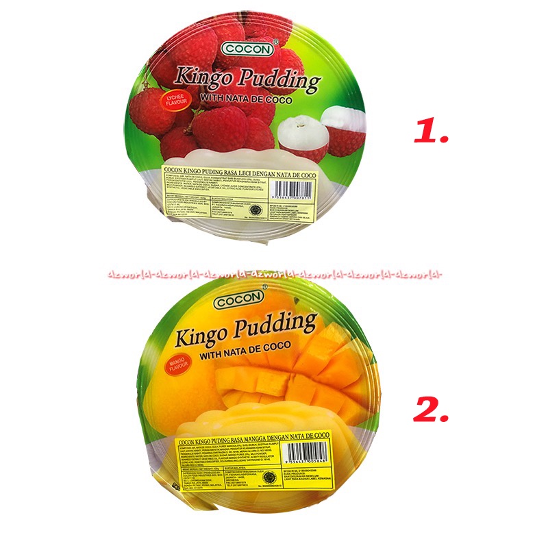 Jual Cocon Kingo Pudding 420gr Leci Manggo Flavour With Nata De Coco ...