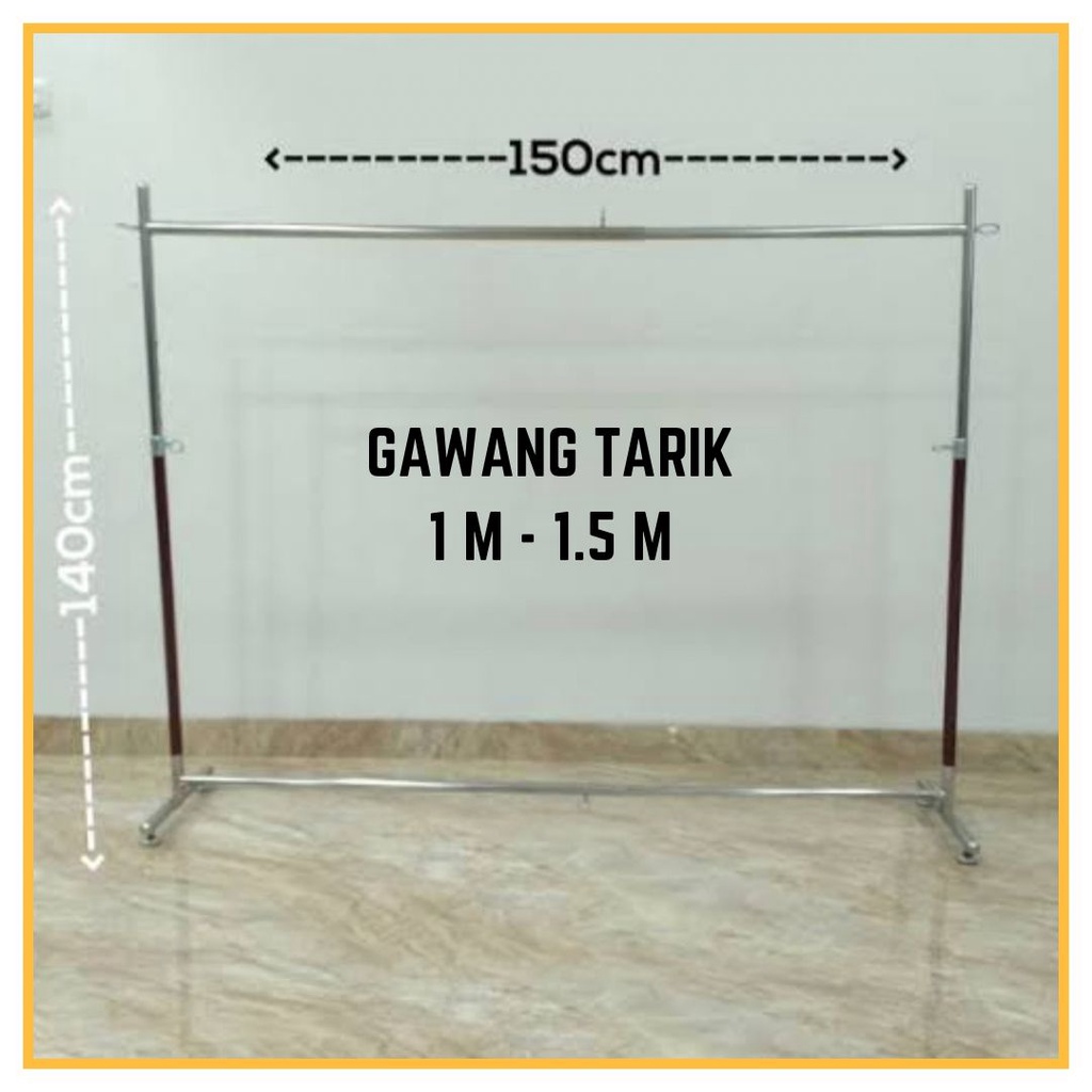Jual Gawang Hanger Gantungan Baju Model Tarik | Gawangan (150cm ...