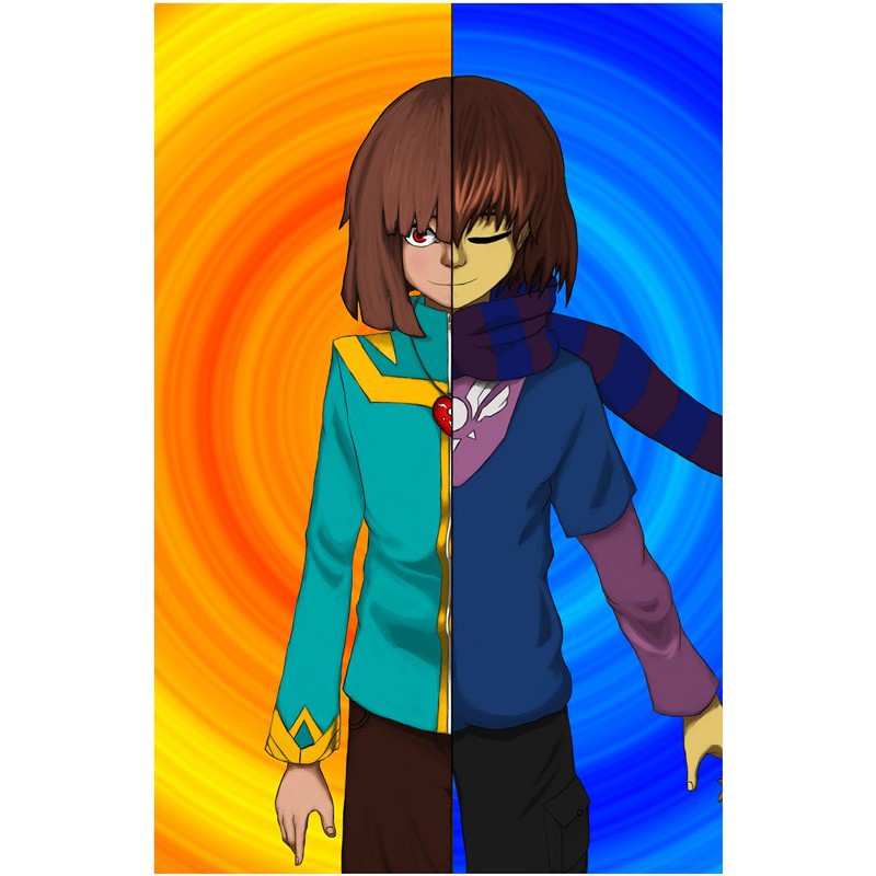 Jual Poster 17021708 Chara & Frisk (Undertale) | Shopee Indonesia