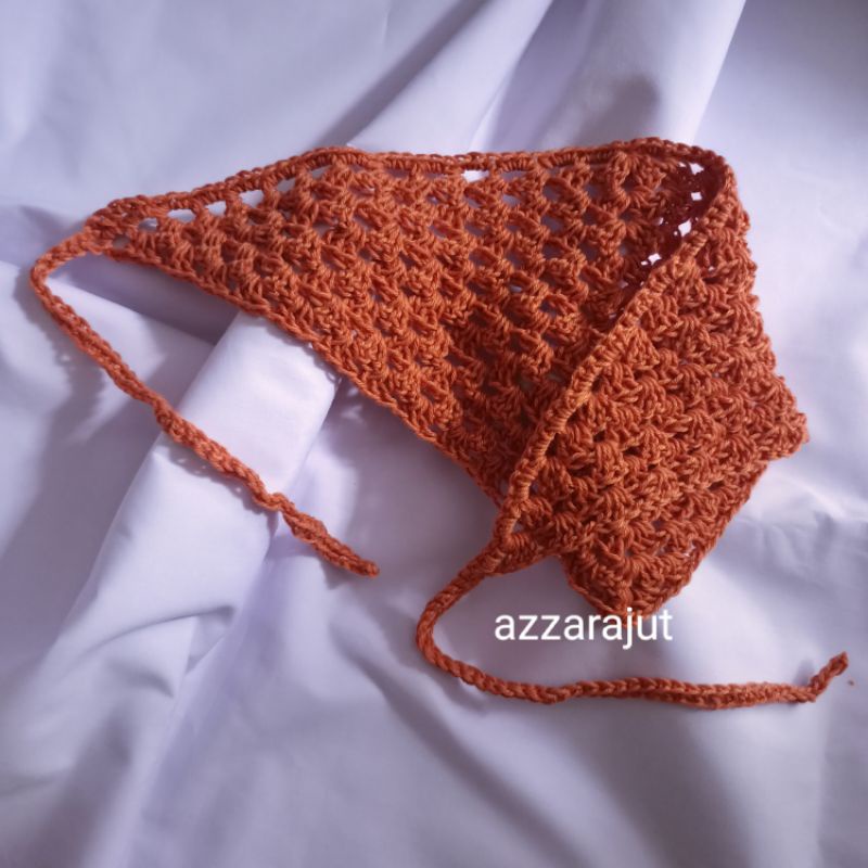 Jual PART 2 ! ! ! bandana rajut / bando rajut segitiga / bandana rajut ...