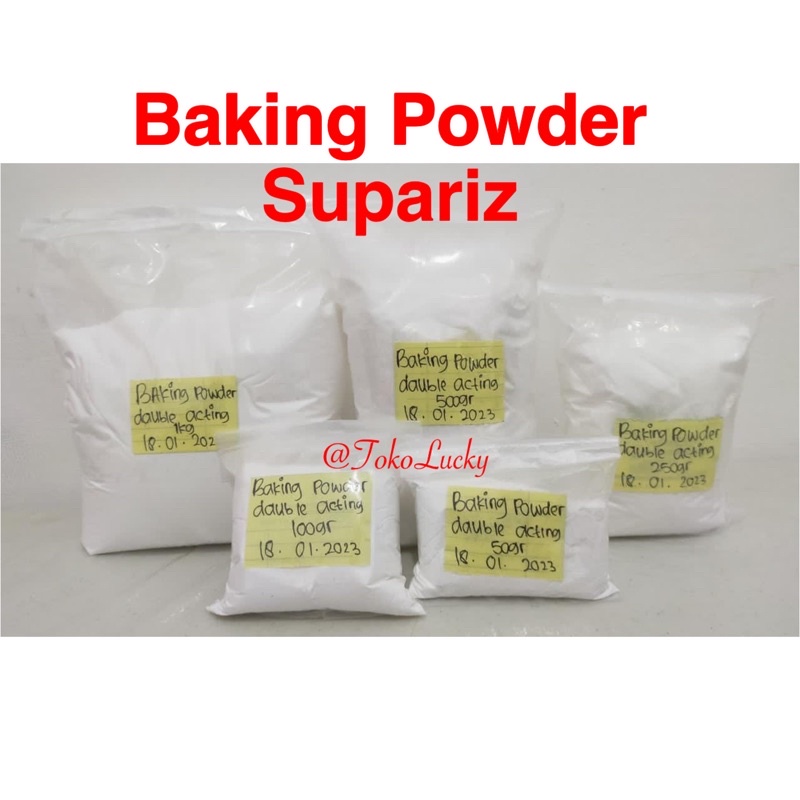Jual Baking Powder Supariz Double Acting (100gr) Repack (100gr ...