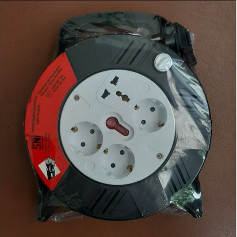 Jual Kabel Roll 15 meter Visicom/Kabel Roll Stop Kontak Rumah | Shopee Indonesia