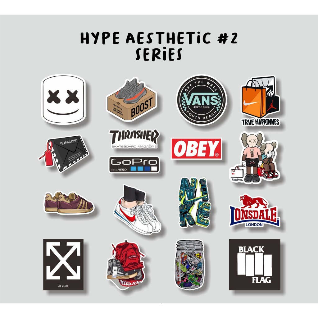 Jual STICKER AESTHETIC HYPEBEAST II SERIES STIKER BRAND CASE HANDPHONE ...