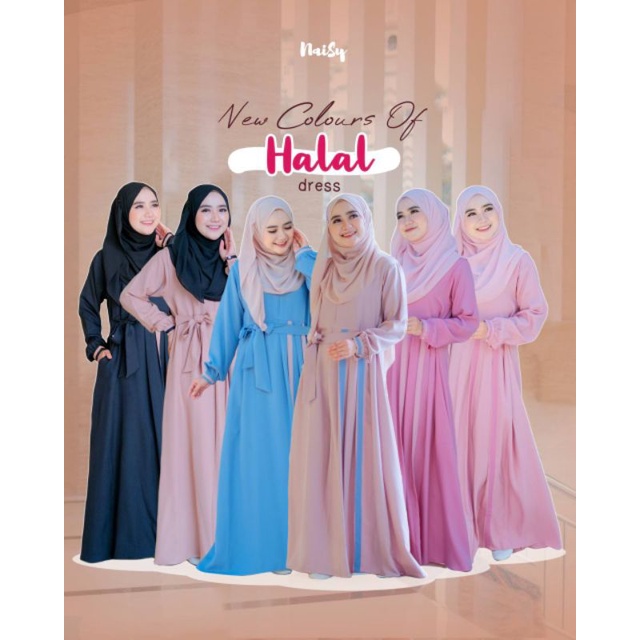 Jual HALAL DRESS SHAKILA BY NAISY (DRESS ONLY) | Shopee Indonesia