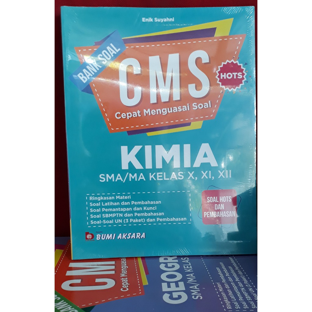 Jual SI-BA CMS (CEPAT MENGUASAI SOAL) Kimia SMA/MA KL X, XI, XII | Shopee Indonesia