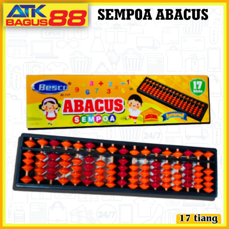 Jual SEMPOA ABACUS 17 TIANG - ARITMATIKA BESCO | Shopee Indonesia