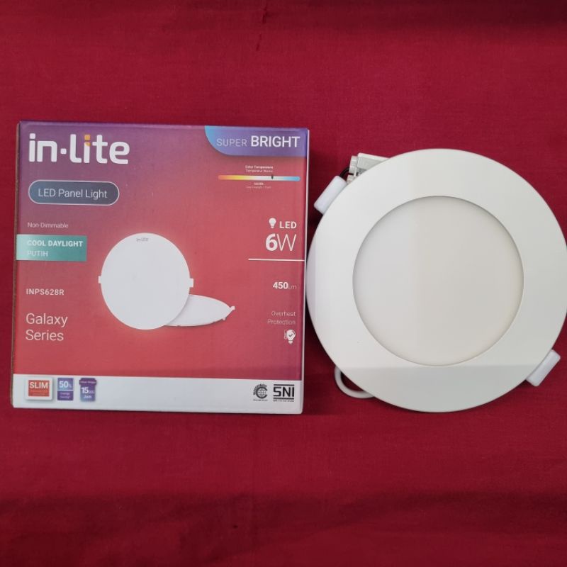 Jual INPS628R Lampu Downlight Panel LED IB/Inbow 6w Inlite | Shopee ...