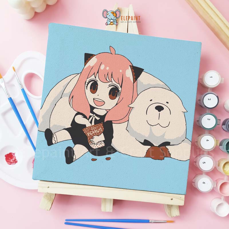 Jual Paint By Number 20x20cm Anime Anya Forger2 DIY Painting Kit Spy x ...