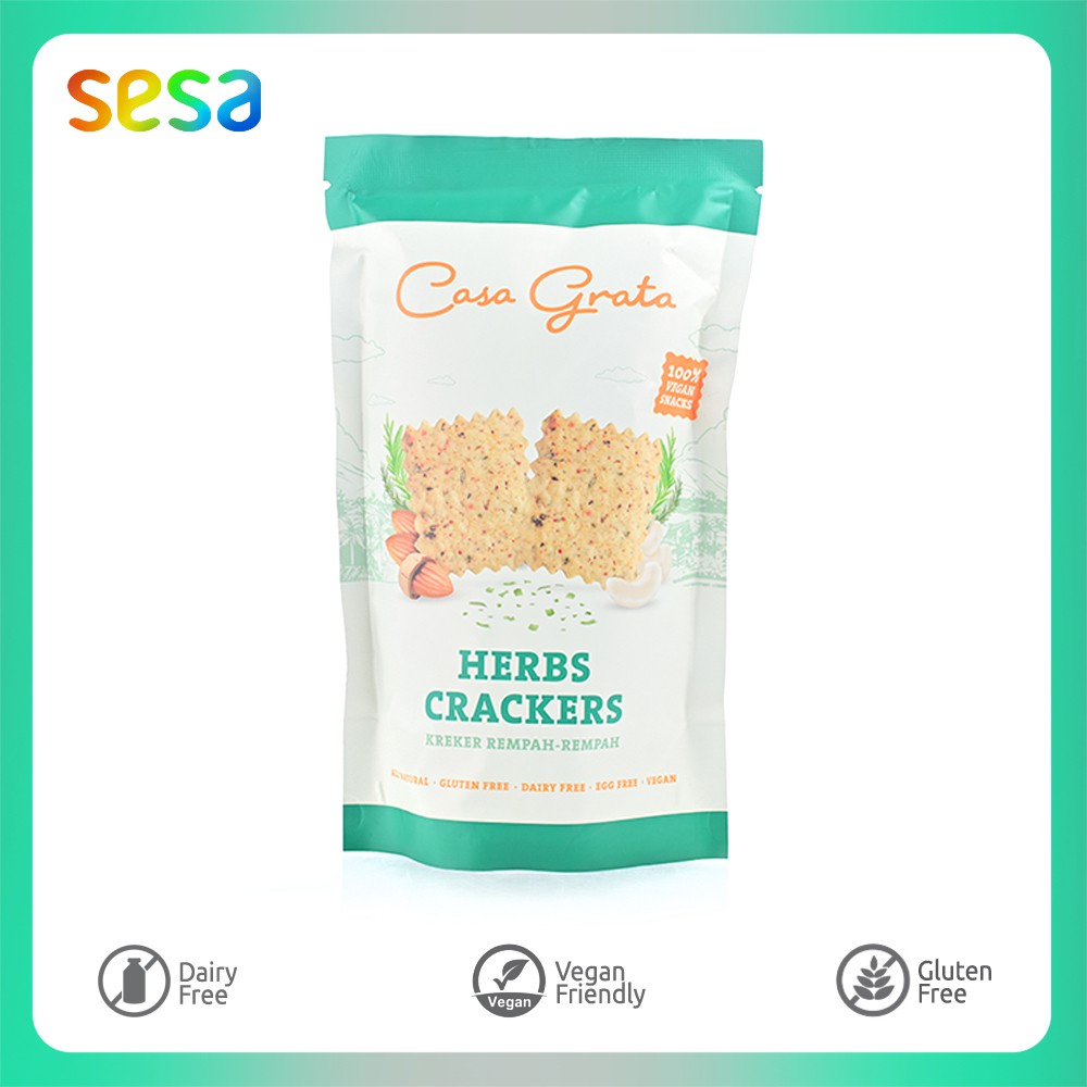 Jual Casa Grata - Herbs Crackers 70 g (Snack Sehat) | Shopee Indonesia