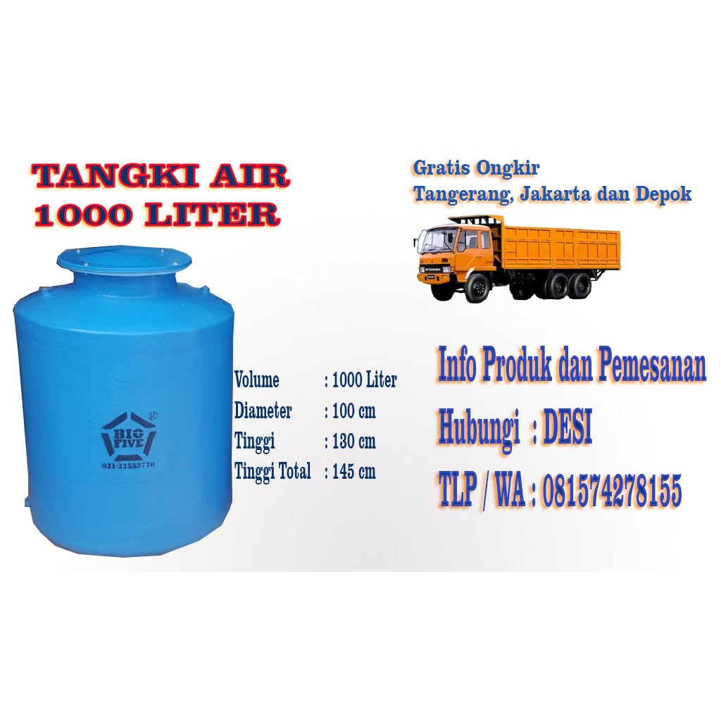 Jual Tangki Air 1000 Liter | Shopee Indonesia