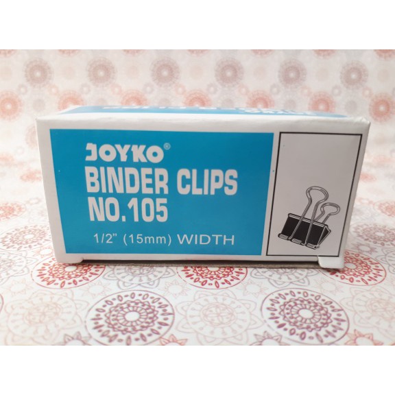Jual Binder Clips 105/Klip Hitam/Penjepit Kertas/Jepitan Kertas/Klip ...