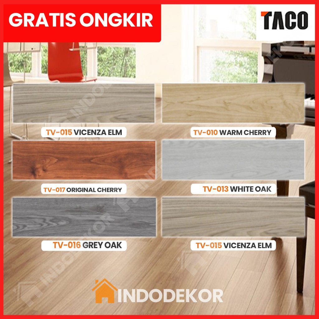Jual Lantai Vinyl Plank TACO - Flooring Vinil - Karpet Tikar Lantai ...