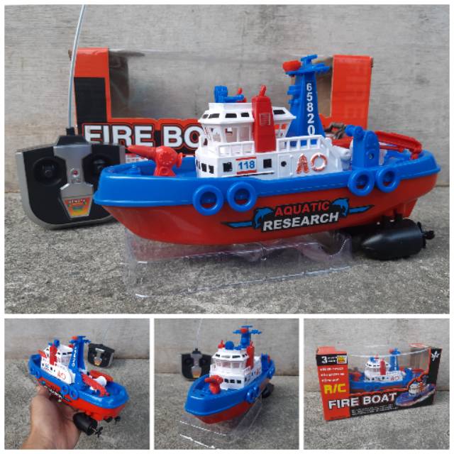 Jual Rc Fire Boat Remote Control Edukatif - Mainan Perahu Radio Kontrol ...