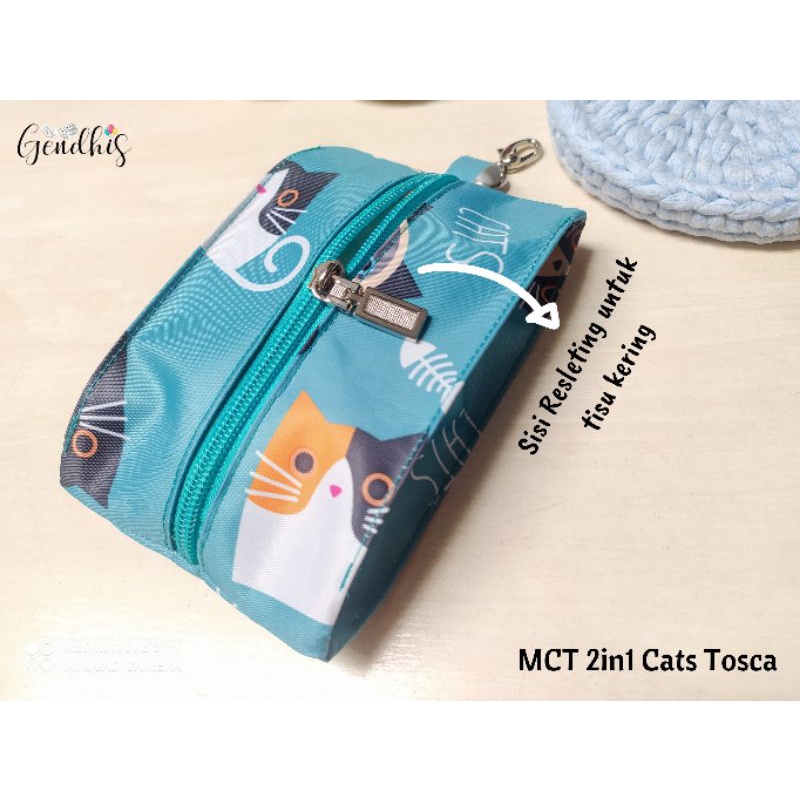 Jual MINI COVER TISSUE 2 IN 1 | MINI TRAVEL POUCH | TEMPAT TISU KECIL ...