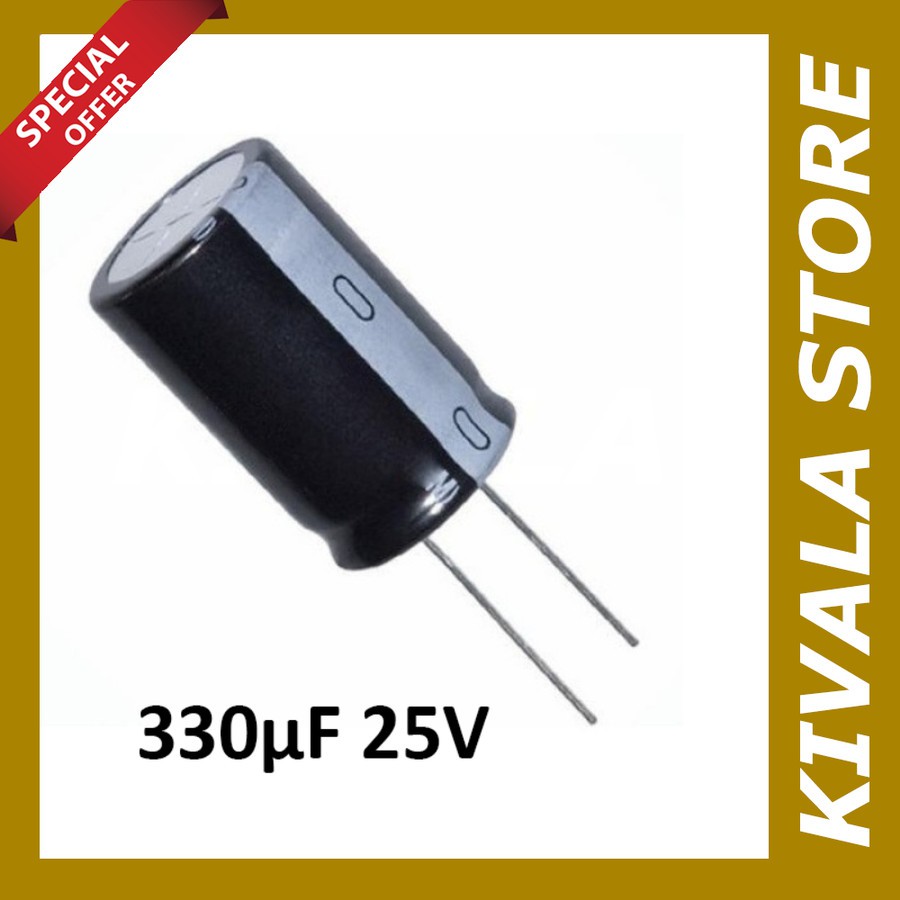 Jual Electrolytic capacitor ELCO 330uF 25V | Shopee Indonesia