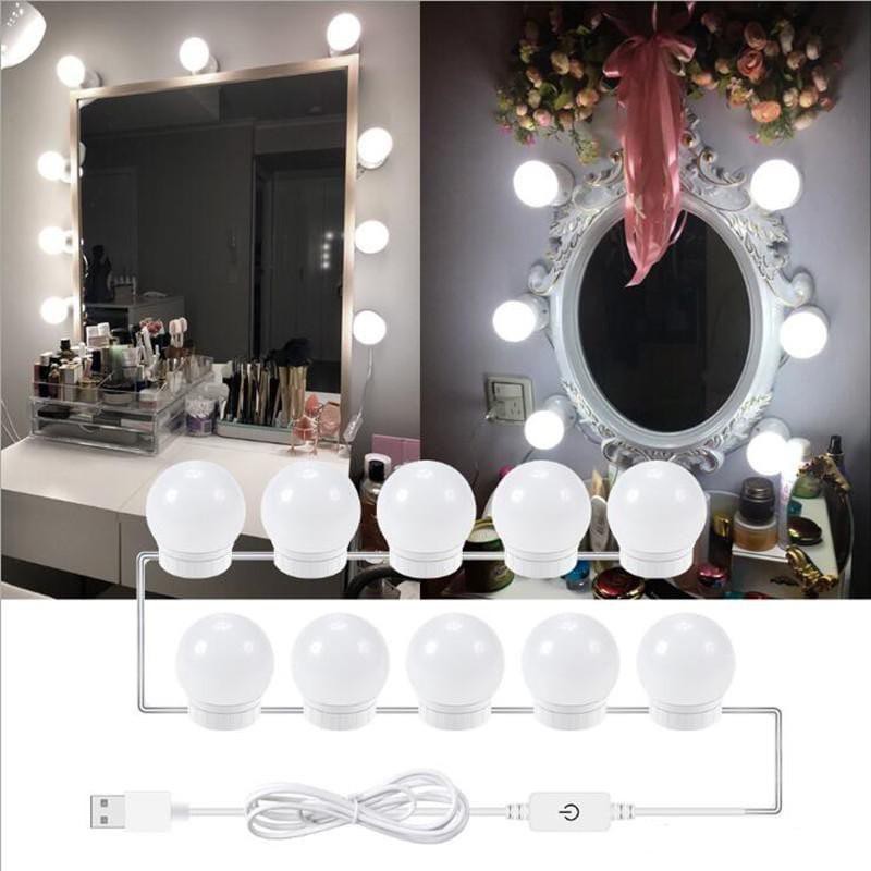 Jual Lampu Led Meja Rias Make Up | Lampu Kaca Rias Vanity Mirror Light ...
